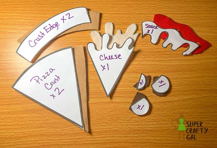 How to Make Felt Pizza - Super Crafty Gal
