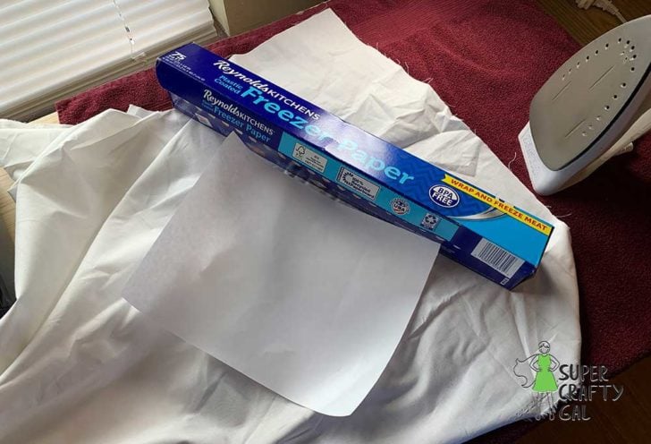 How To Print On Fabric Using Freezer Paper Super Crafty Gal how-to-print-on-fabric-using-freezer-paper-super-crafty-gal