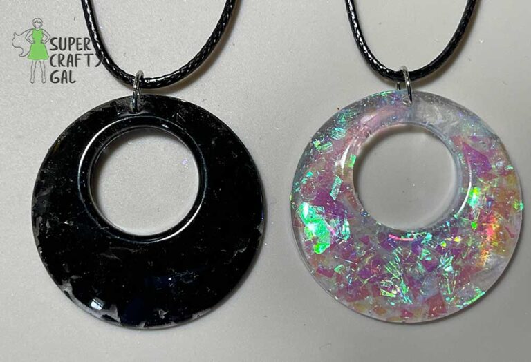 How to Make Resin Necklaces - Super Crafty Gal